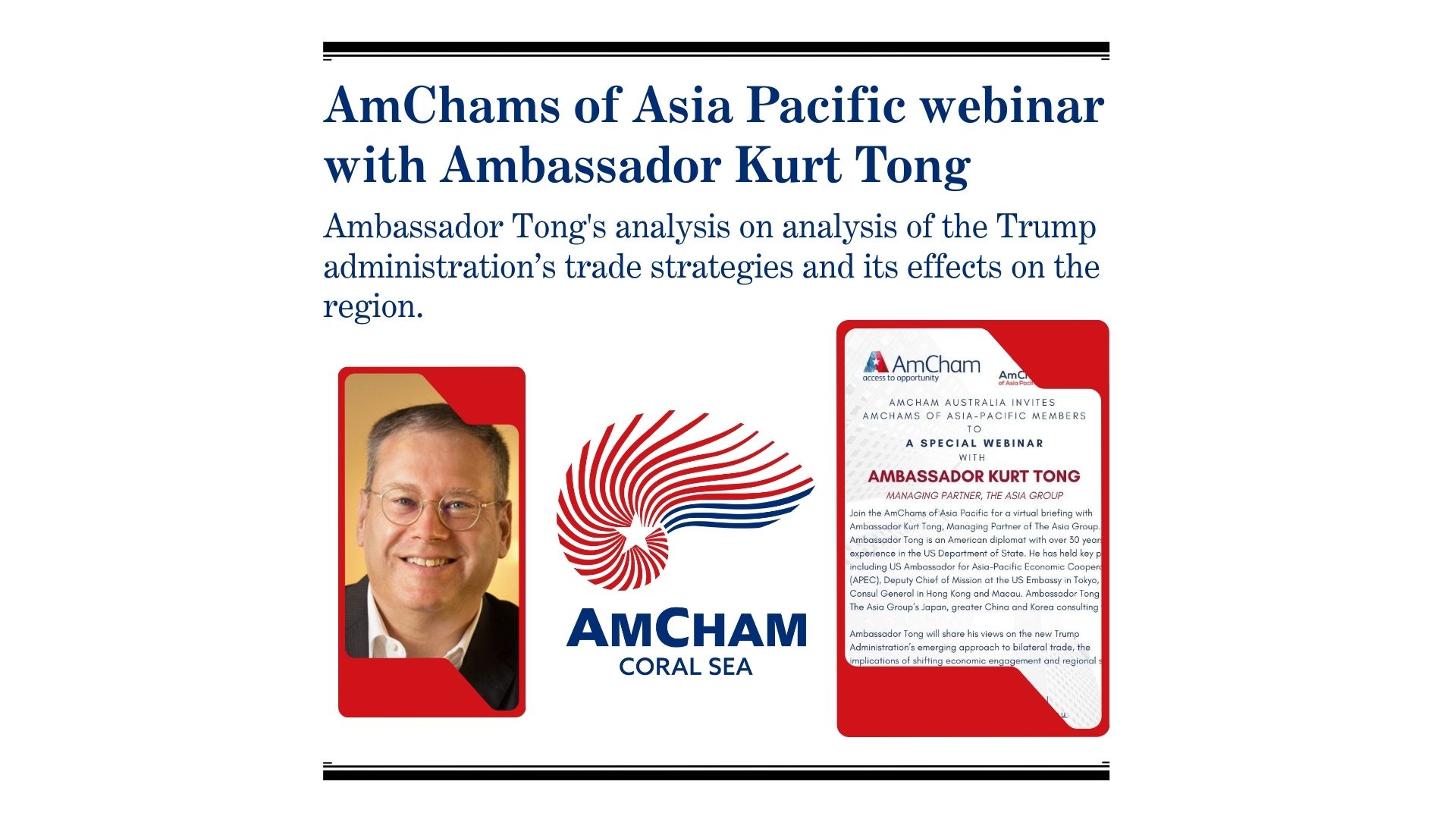 AmCham's of Asia Pacific: Business Insights with Kurt Tong | American ...